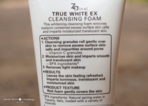 ZA True White Cleansing Foam Face Wash Review & Price - Heart Bows & Makeup